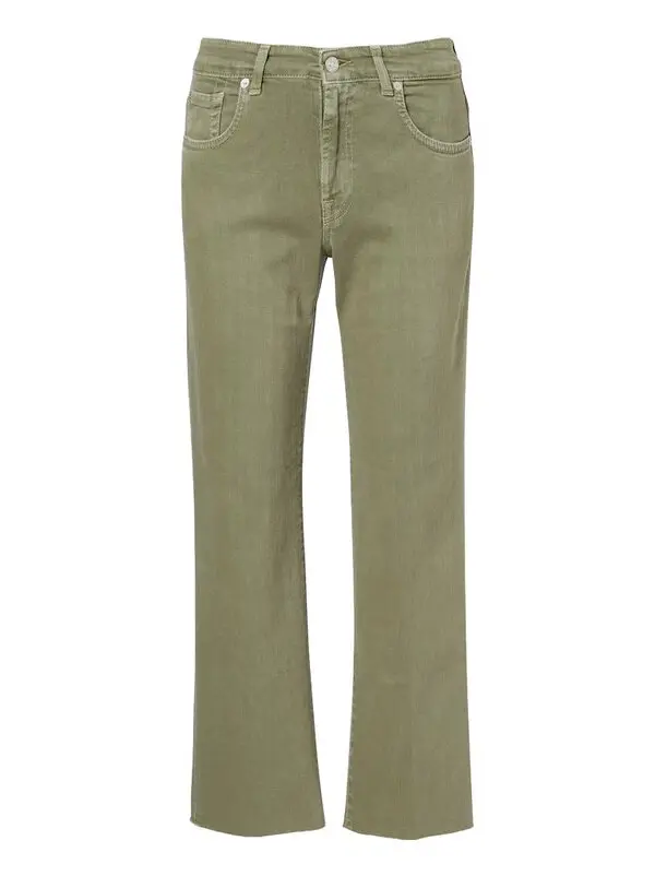7 For All Mankind Calie Straight Jeans - Green