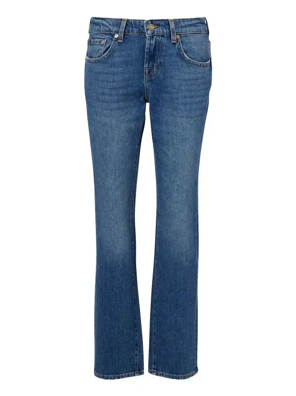 7 For All Mankind Low Cigarette Slim Jeans - Blue