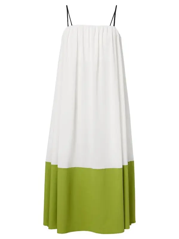 Proenza Schouler Saria Crêpe Jersey Midi Dress - White