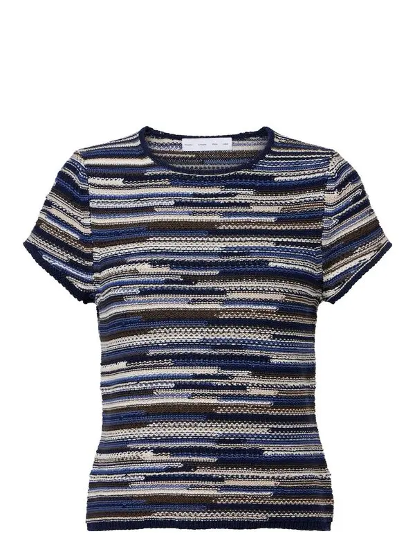 Proenza Schouler Knitted T-shirt - Blue