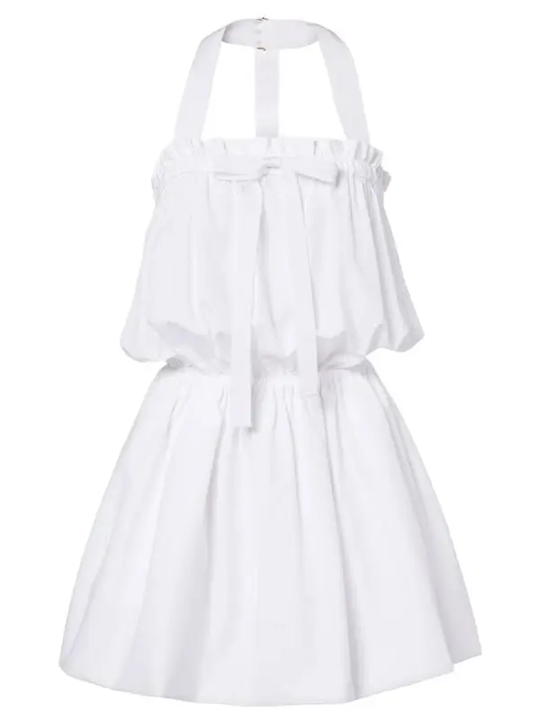 PATOU Halterneck Mini Dress - White