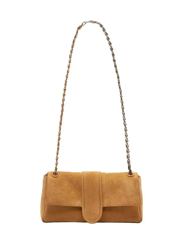 Jacquemus Bambino Chaîne Suede Shoulder Bag - Beige