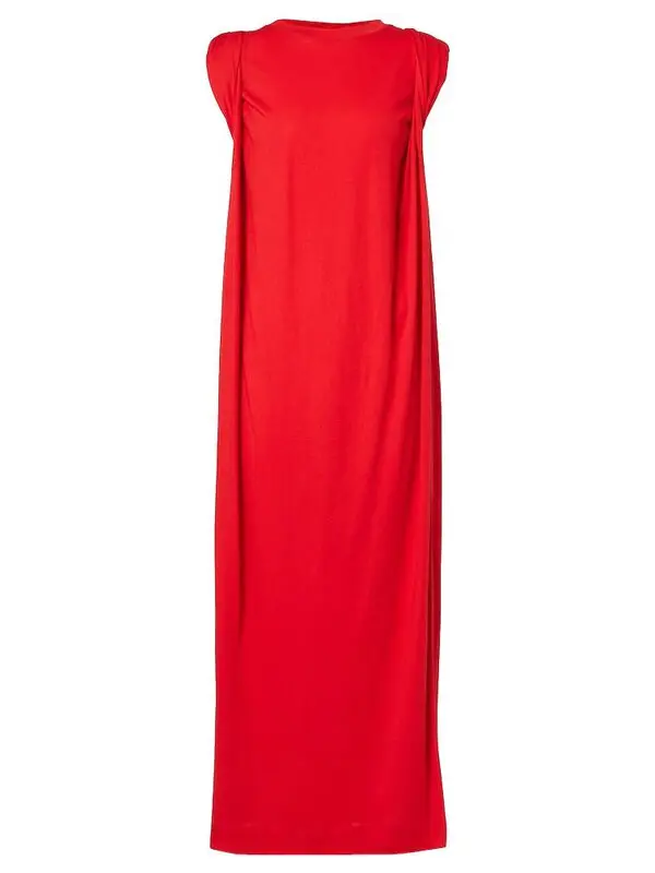 Dries Van Noten Cotton Midi Dress - Red