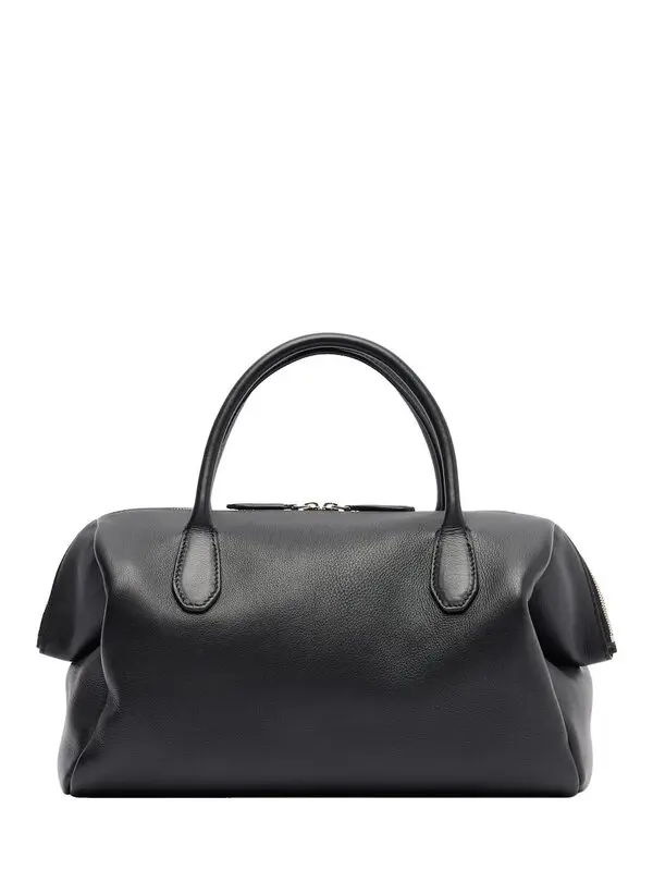 THE ROW Faye Leather Top-handle Bag - Black