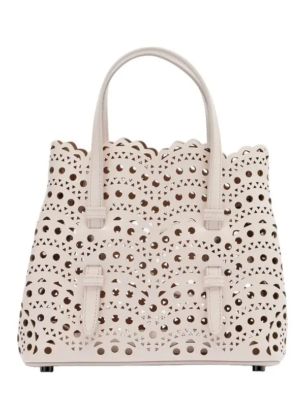 Alaïa Mina 20 Vienne Leather Tote Bag - Pink