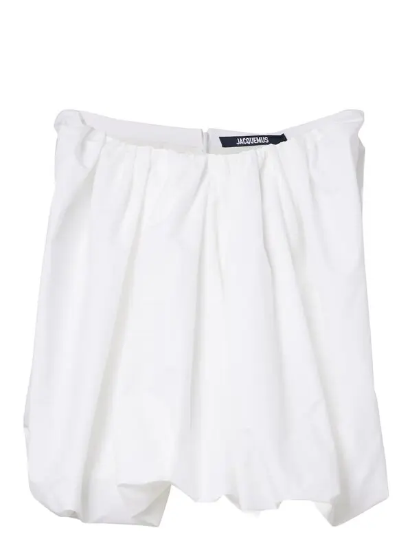 Jacquemus Gathered Off-shoulder Top - White