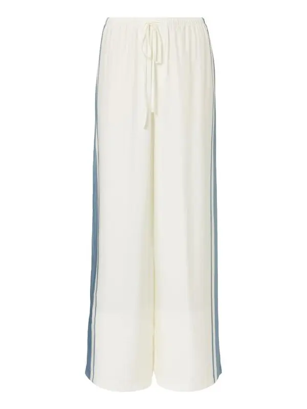 SIR. Lilou Silk Wide-leg Pants - White