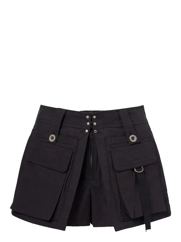 Isabel Marant Barta Cotton Shorts - Black