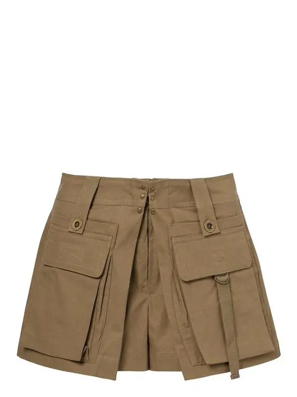 Isabel Marant Barta Cotton Shorts - Green