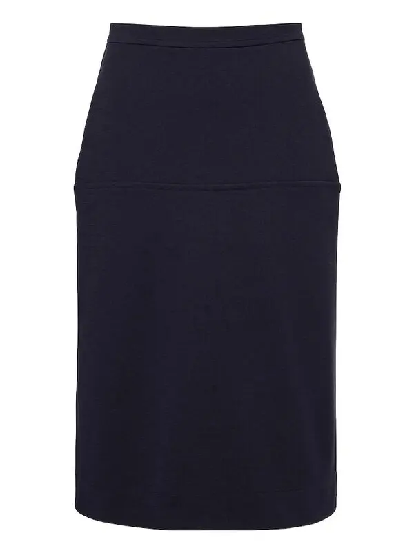 JIL SANDER Paneled Pencil Skirt - Blue