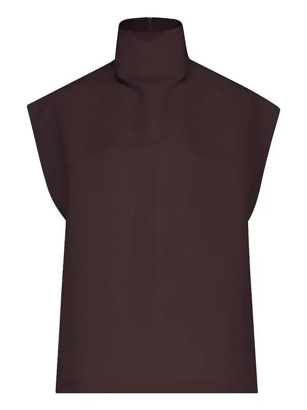 Alaïa Alaϊa High Neck Top - Aubergine