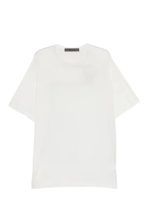 Y’s Big Logo Print Short Sleeve T-shirt - White