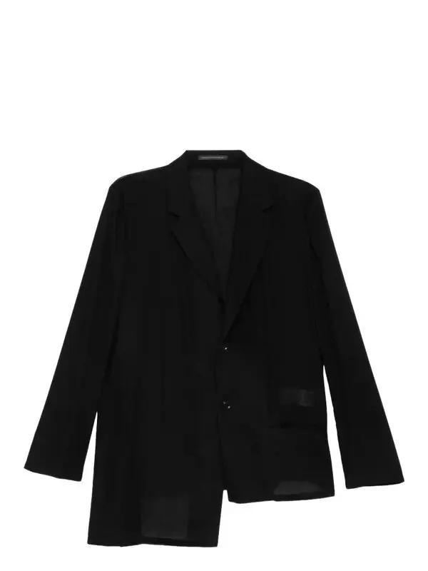 Y’s Button Tailored Blazer - Black