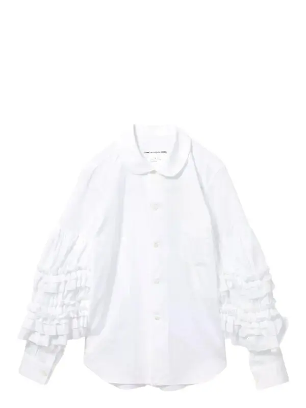 Comme Des Garçons Ruffled Shirt - White