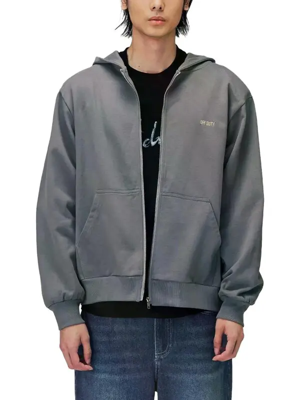 OFF DUTY Zip-up Hoodie - Grey