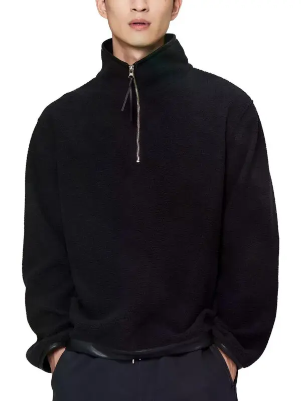 OFF DUTY Half Zip Crush Pullover - Black