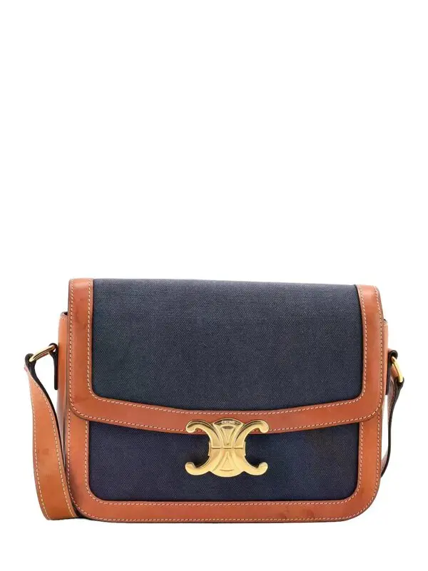 Celine Triomphe Medium Crossbody Bag - Blue