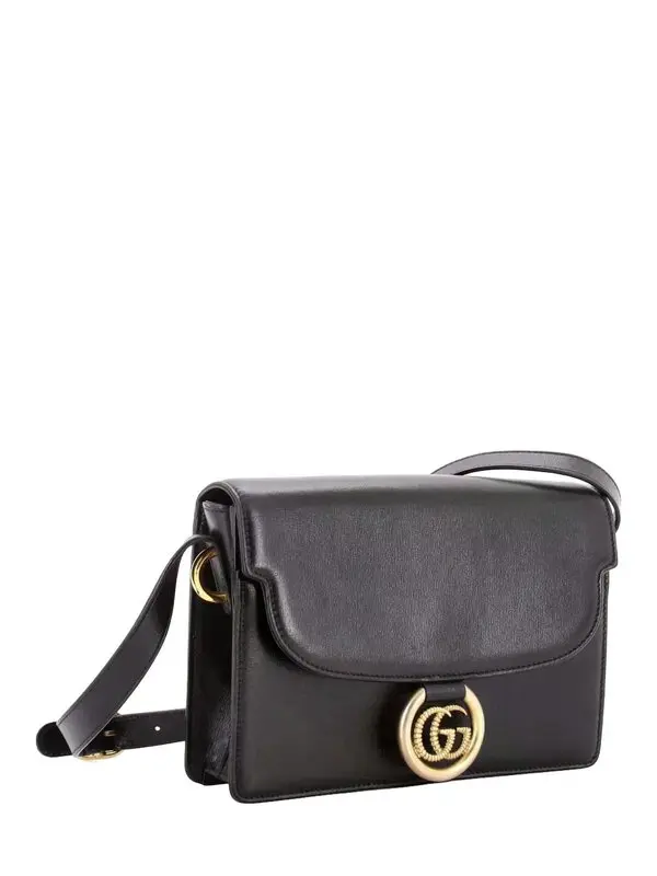 Gucci Gg Ring Small Shoulder Bag - Black