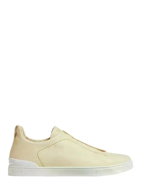 Zegna Triple Stitch Slip-on Sneakers - Neutrals