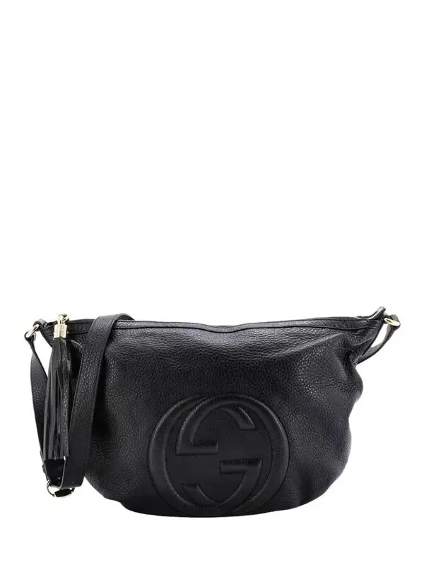 Gucci Soho Leather Messenger Bag - Black