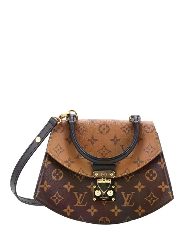LOUIS VUITTON Tilsitt Top Handle Crossbody Bag Reverse Monogram - Brown