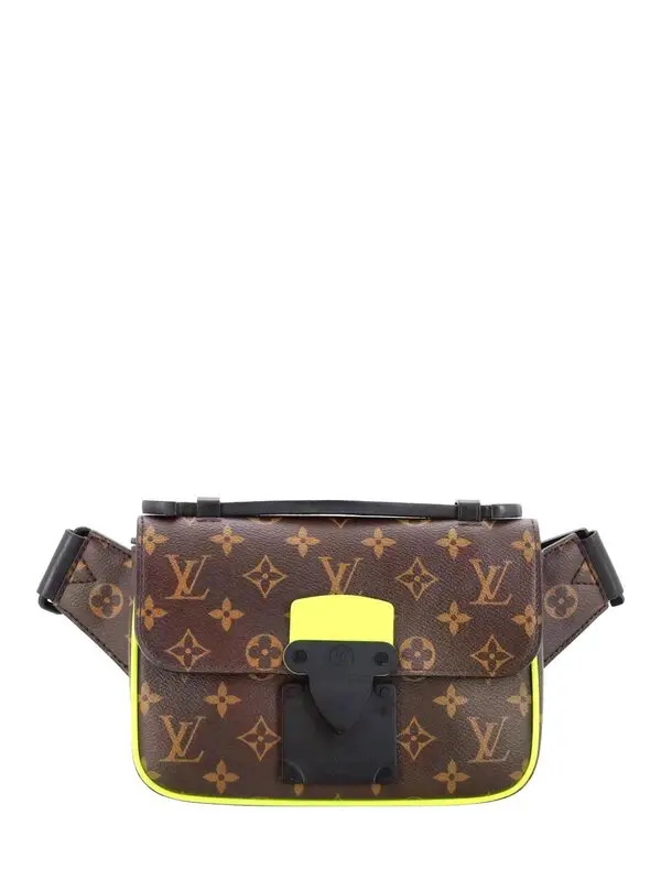LOUIS VUITTON S Lock Sling Bag Macassar Monogram Canvas - Brown
