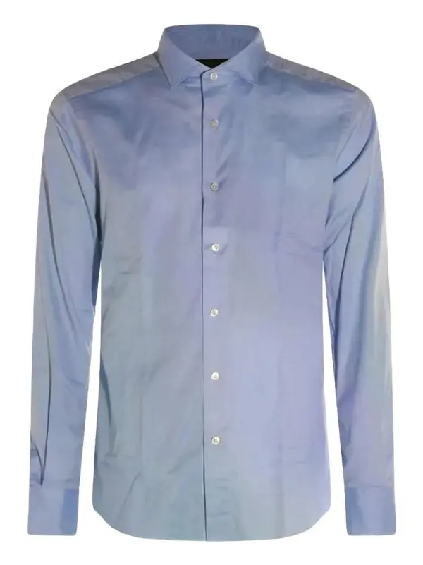SLOWEAR Long-sleeved Cotton Shirt - Blue