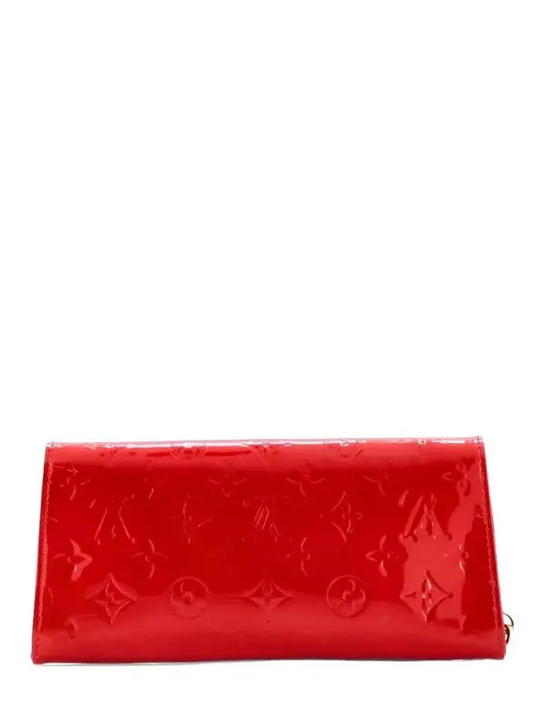 LOUIS VUITTON Sunset Boulevard Monogram Vernis Clutch - Red