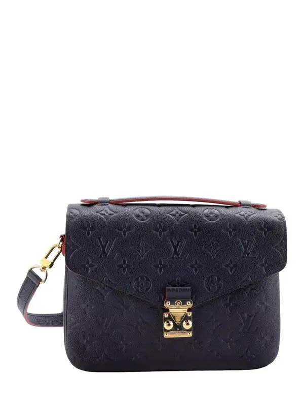 LOUIS VUITTON Pochette Metis Monogram Empreinte Leather - Blue