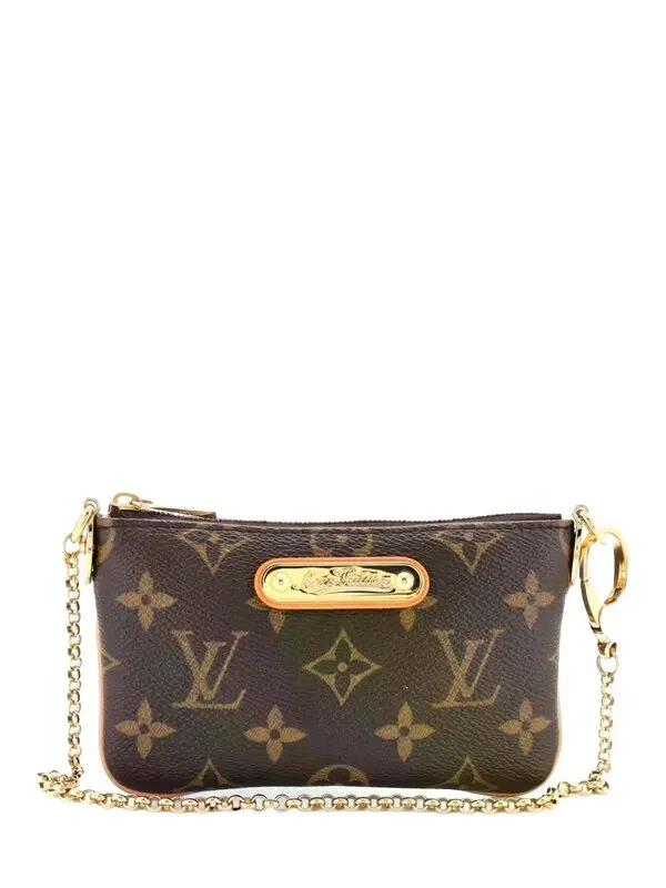 LOUIS VUITTON Milla Pochette Monogram Canvas Pm - Brown