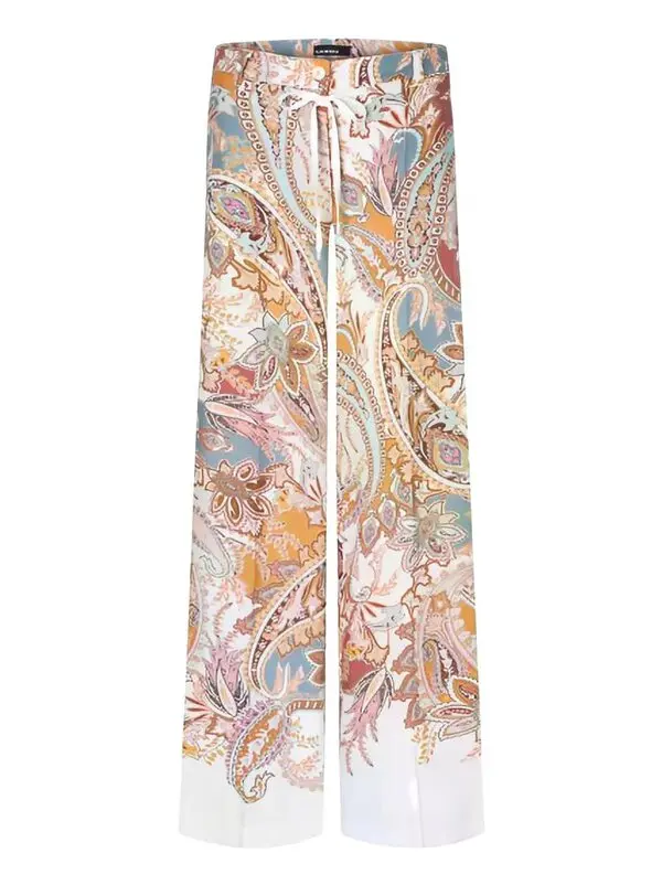 CAMBIO Paisley Trousers - White