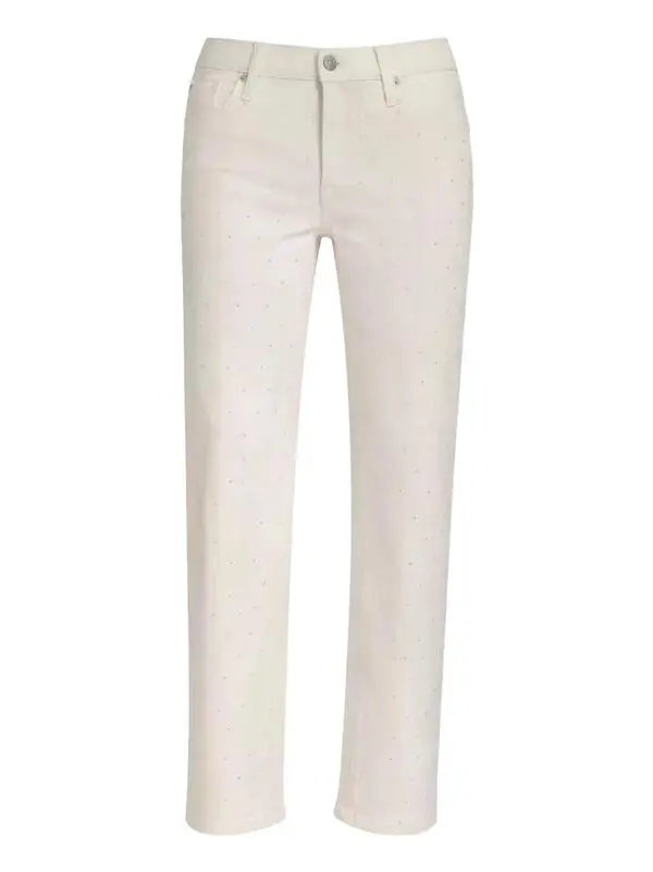 Dkny Embellished Straight Leg Jeans - White