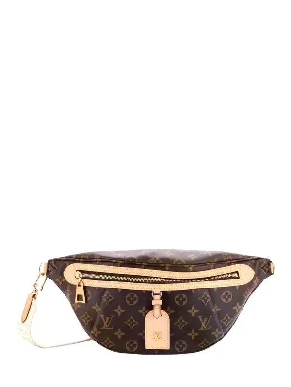 LOUIS VUITTON High Rise Bum Bag Monogram Canvas Belt Bag - Brown