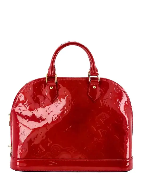 LOUIS VUITTON Alma Handbag Monogram Vernis Pm - Red
