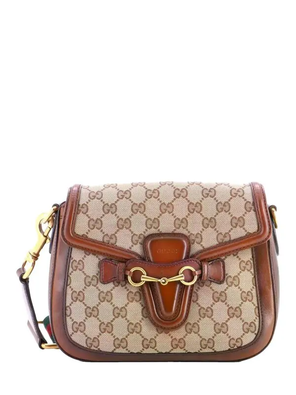 Gucci Lady Web Gg Canvas Medium Shoulder Bag - Brown