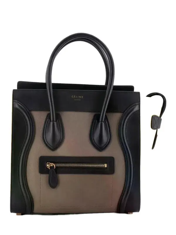 Celine Leather Micro Tote Bag - Multicolour