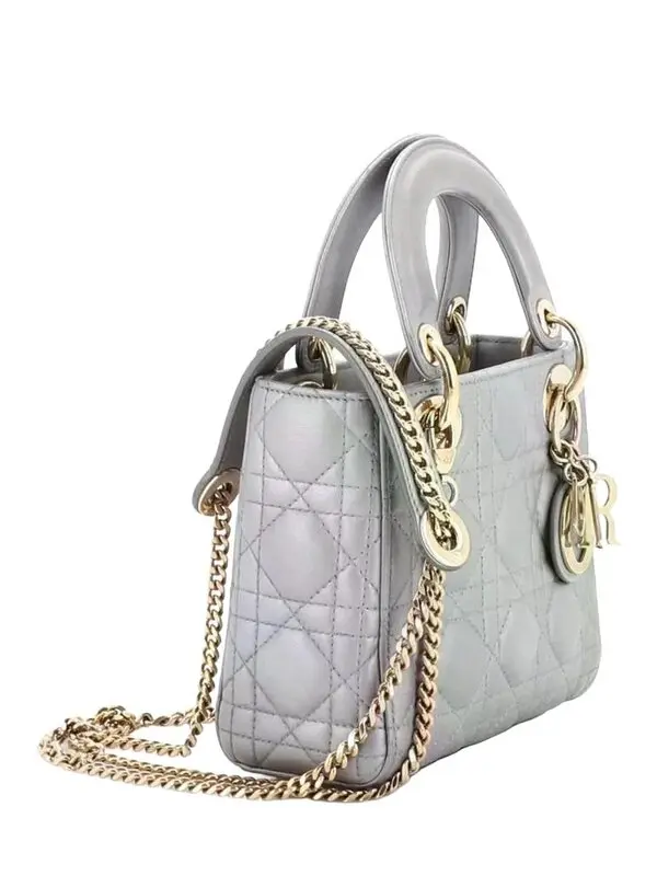 Dior Lady Mini Satchel - Grey