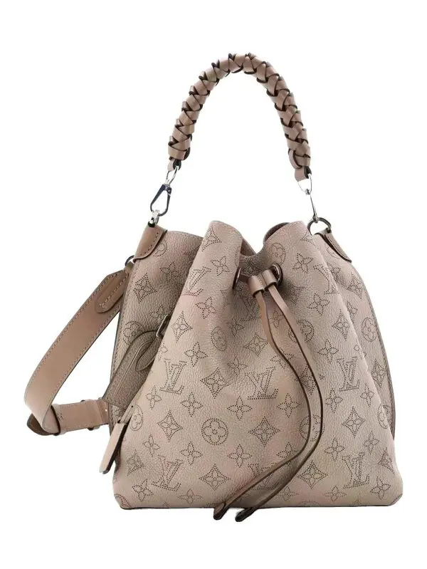 LOUIS VUITTON Muria Mahina Leather Bucket Bag - Brown
