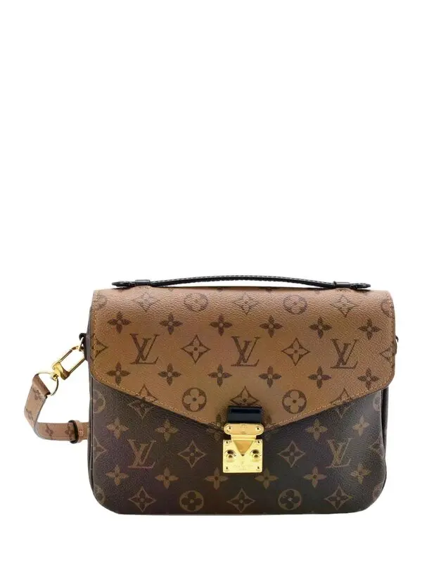 LOUIS VUITTON Pochette Metis Reverse Monogram Canvas Crossbody Bag - Brown