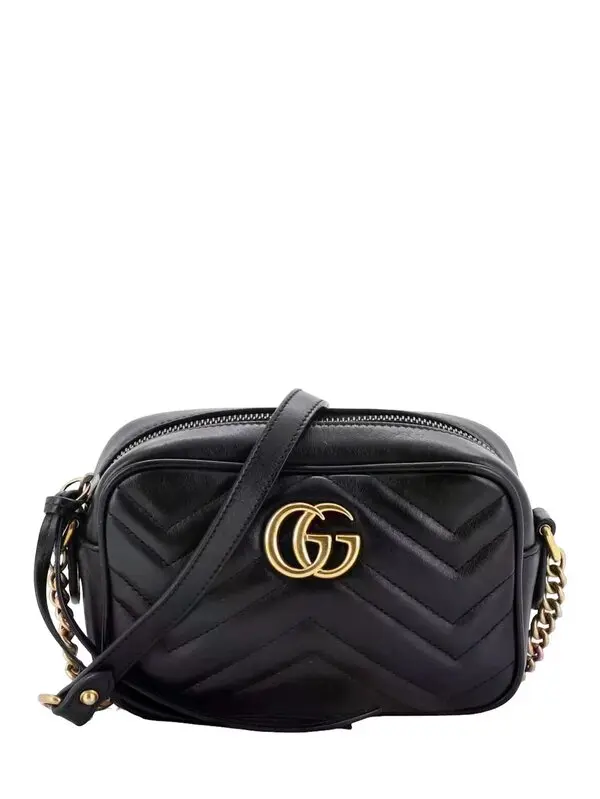 Gucci Gg Marmont Mini Crossbody Bag - Black