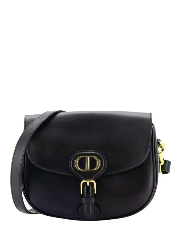 Dior Bobby Flap Bag Leather Medium - Black