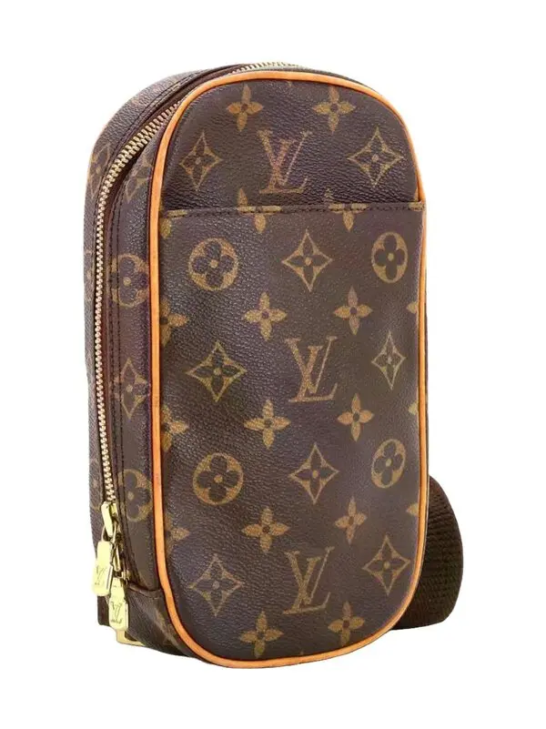 LOUIS VUITTON Pochette Gange Monogram Canvas - Brown