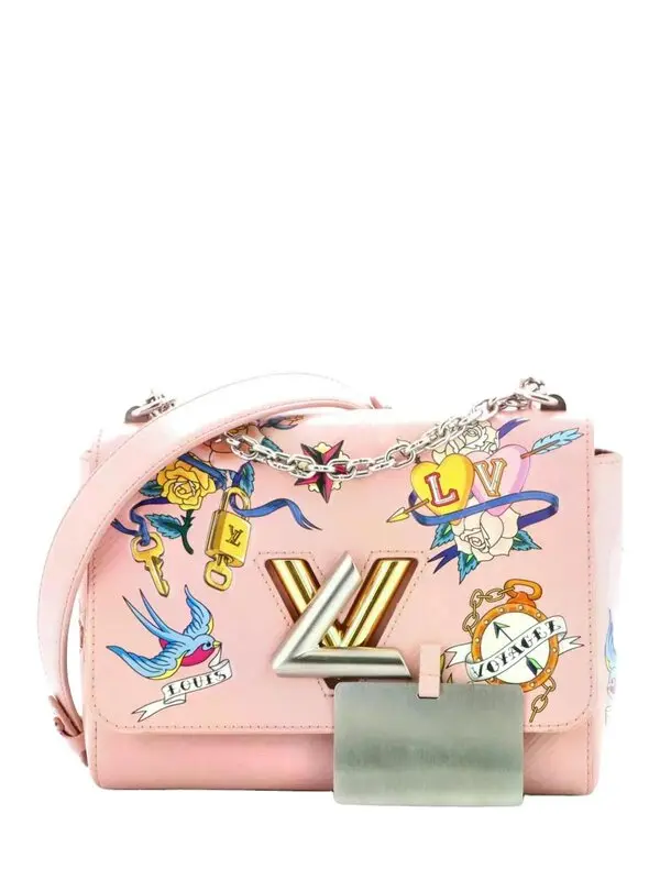 LOUIS VUITTON Twist Mm Limited Edition Tattoos Epi Leather Handbag - Pink