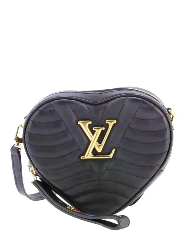 LOUIS VUITTON New Wave Heart Quilted Crossbody Bag - Black
