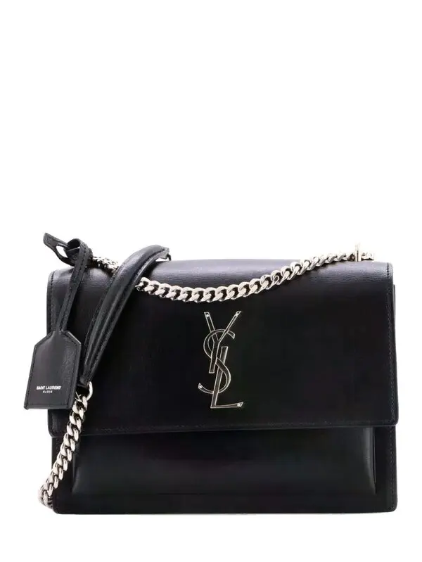 Saint Laurent Sunset Medium Crossbody Bag - Black