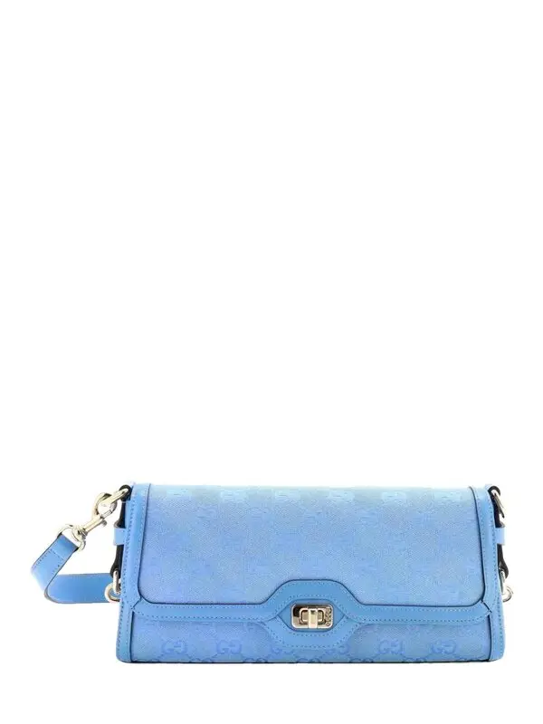 Gucci Luce Canvas Small Shoulder Bag - Blue