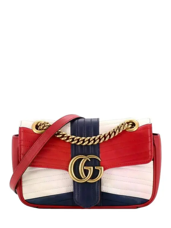 Gucci Gg Marmont Small Crossbody Flap Bag - Multicolour