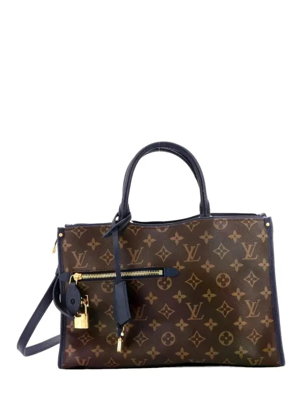 LOUIS VUITTON Popincourt Nm Handbag Monogram Canvas With Leather - Brown