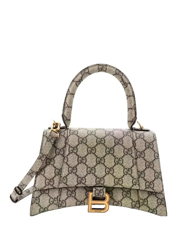 Gucci X Balenciaga The Hacker Project Hourglass Top Handle Bag - Brown