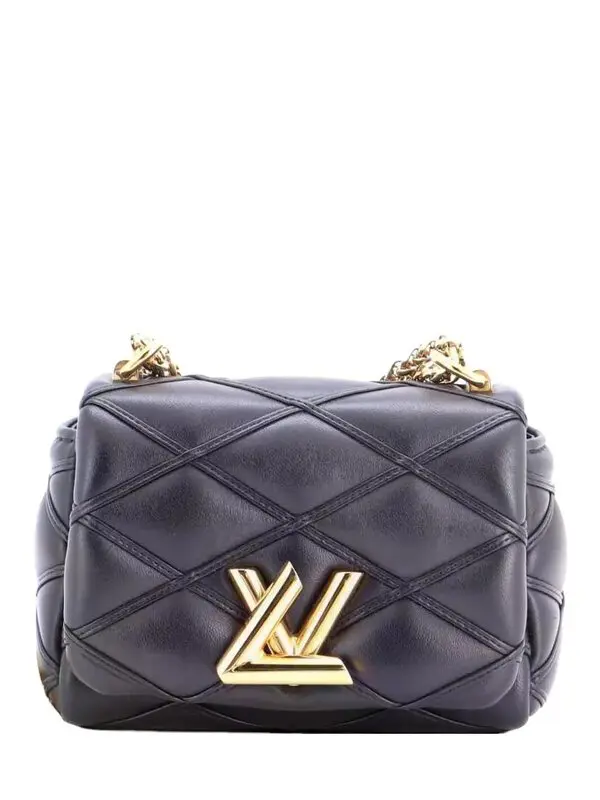 LOUIS VUITTON Pico Go-14 Malletage Leather Crossbody Bag - Black